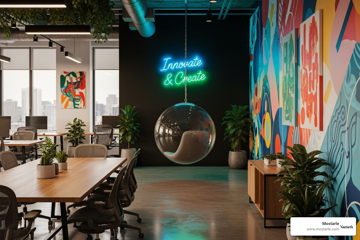 Unusual Office Decor: Boost Productivity 70%! — Mostarle