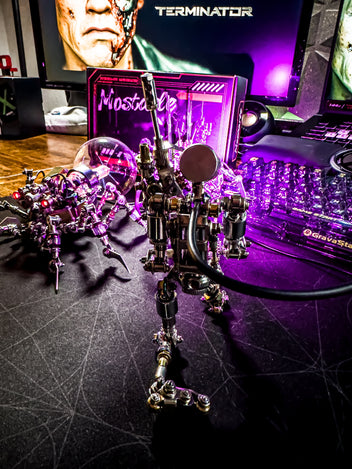 Terminator-M Adjustable Sci-Fi Lamp - 3D Metal Model Kit by Mostarle