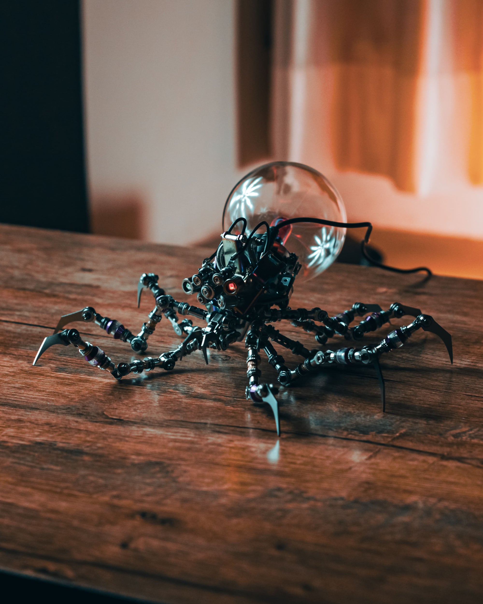 Metal Plasma Ball Puzzle & Spider Model Kit | 3D Butterfly & Mantis — Mostarle