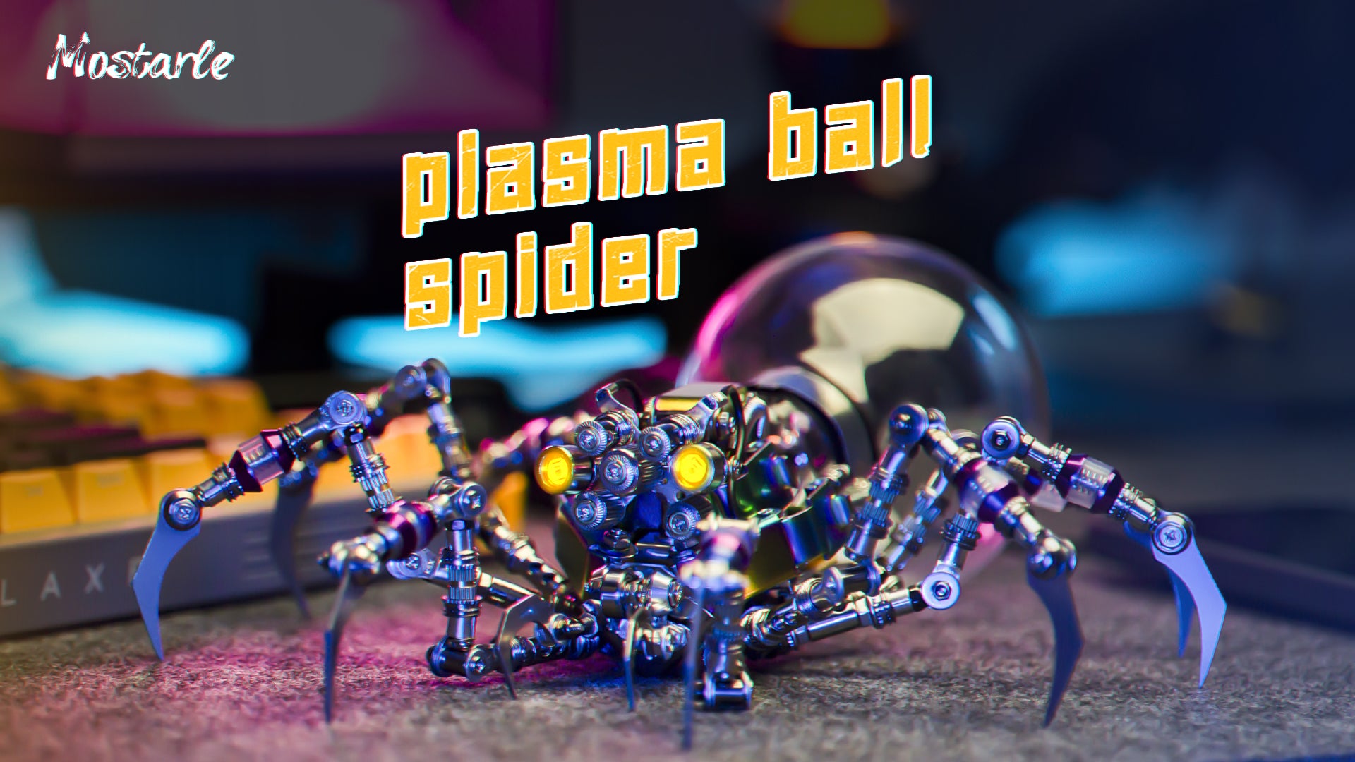 Metal Plasma Ball Puzzle & Spider Model Kit - Mostarle